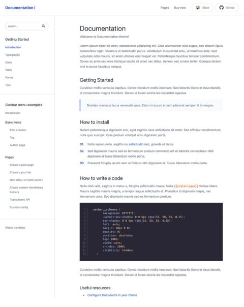 Publii Themes - official free & premium templates