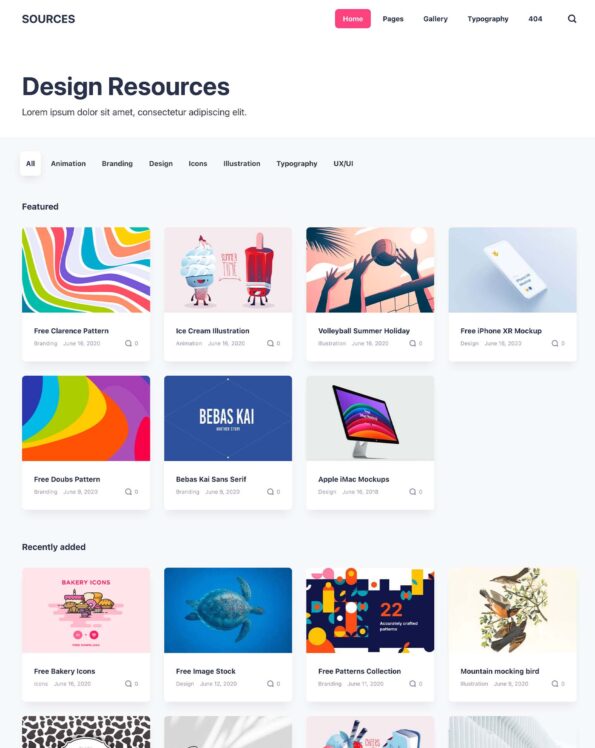 The Source: Versatile Design & Resource Theme with Animated Isotope Layout