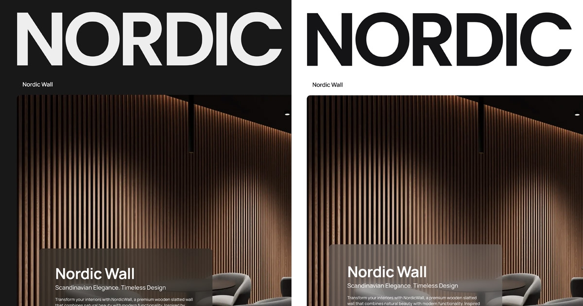 Nordic Wall – A Business Theme for Interior Designers & Architects