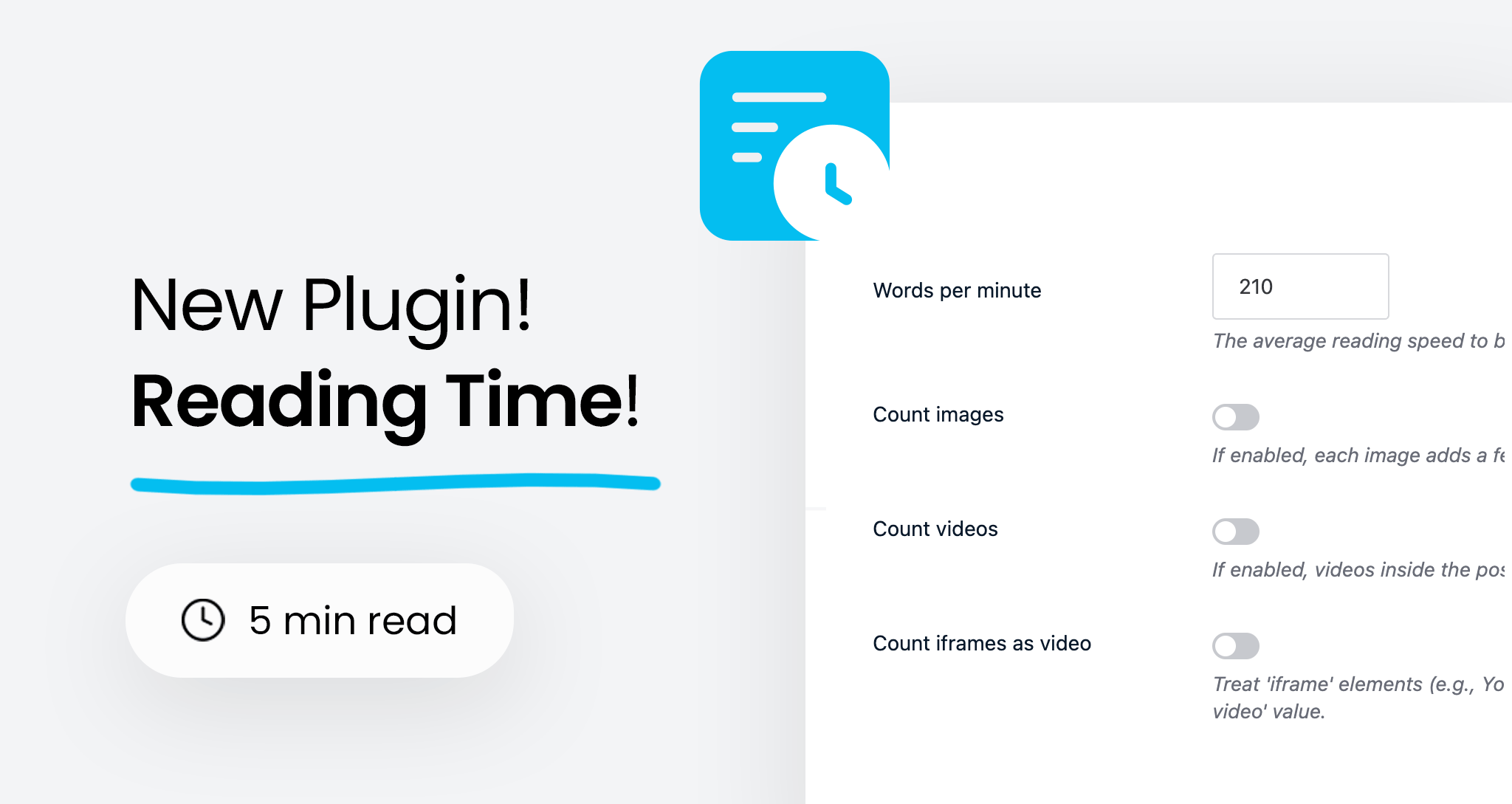 Reading Time Plugin - Estimate and Display Article Reading Time
